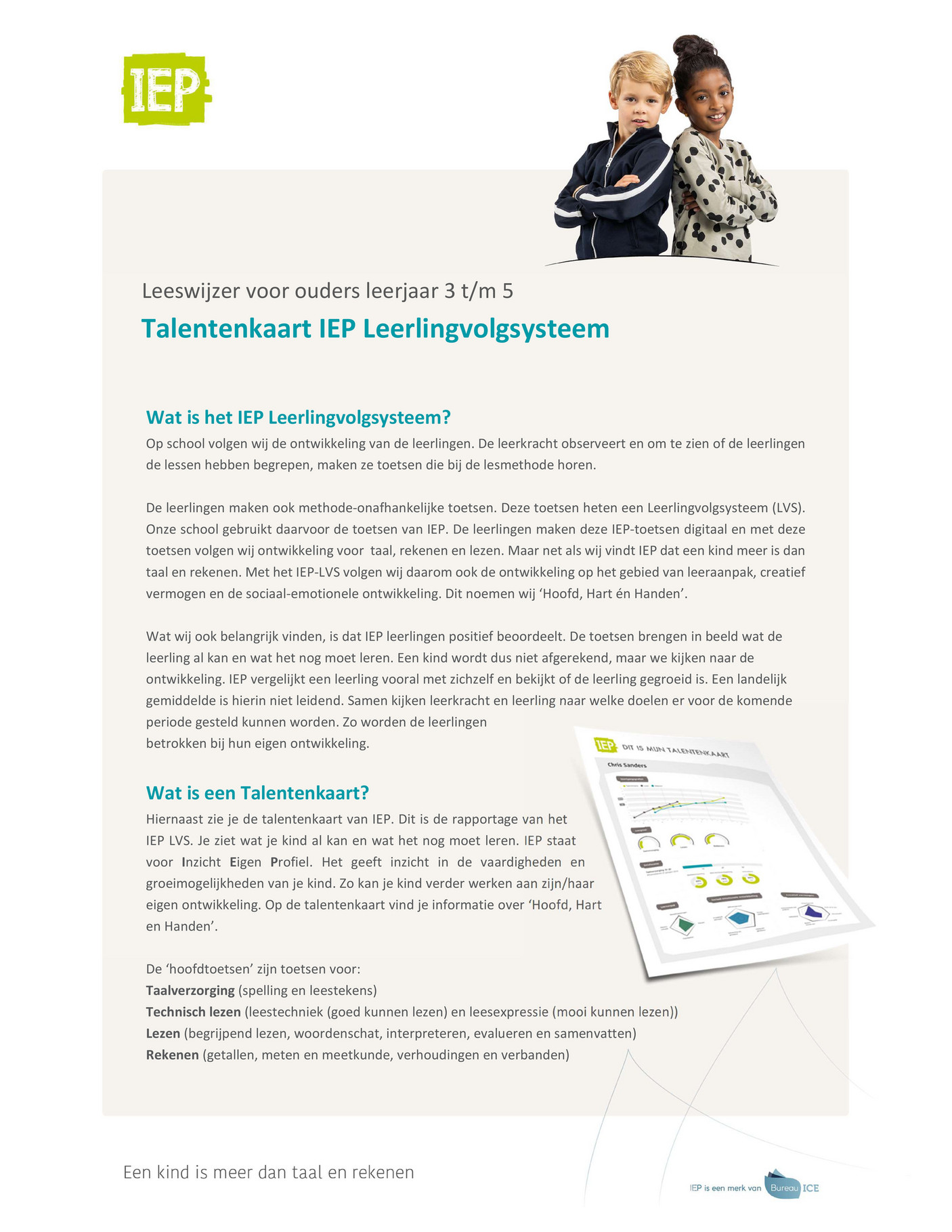 Leeswijzer talentenkaart IEP LVS - groep 3-5 - voor ouders - Pagina 1