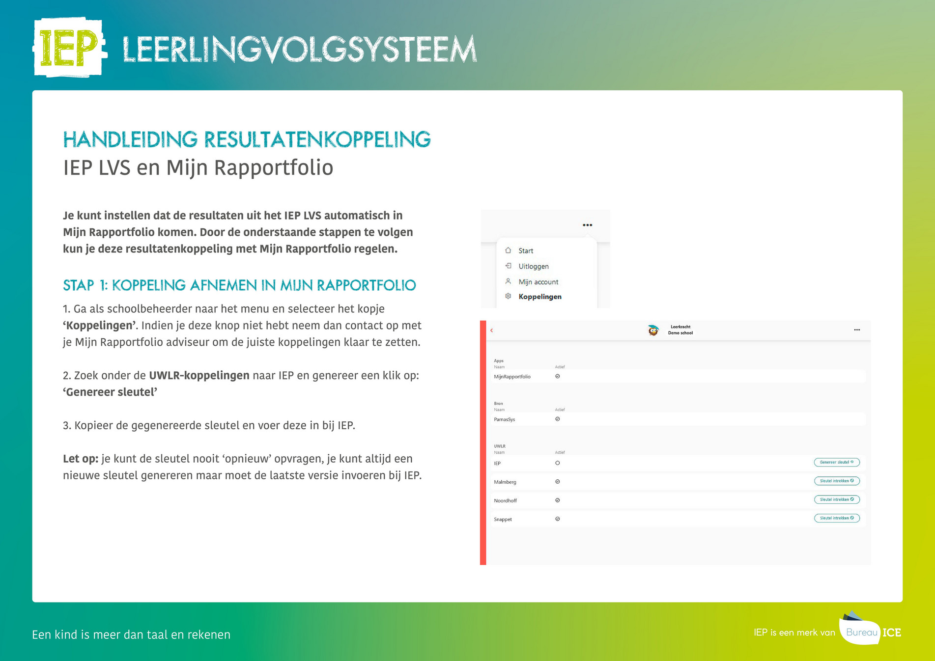 Bureau ICE - IEP LVS - Handleiding Resultatenkoppeling Mijn ...