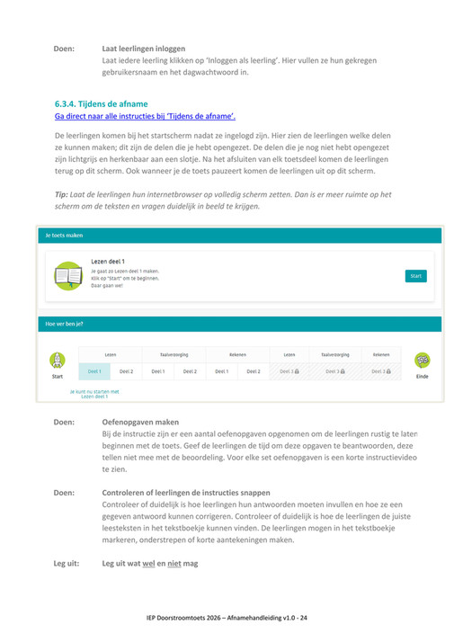 Afnamehandleiding IEP Doorstroomtoets 2026 (Primair Onderwijs) - Bureau ...