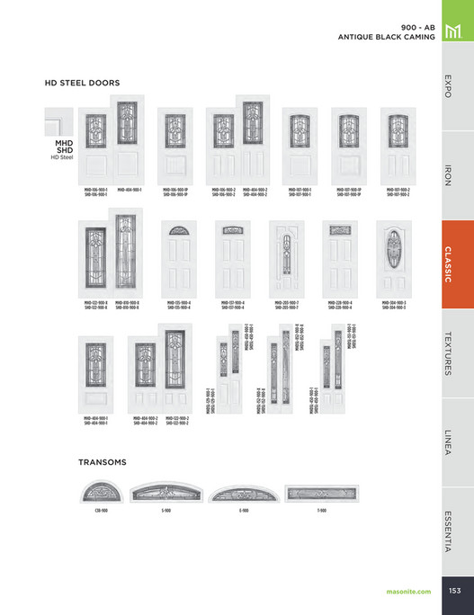 Masonite International - Exterior Doors Catalog_2020_DIGITAL - Page 154-155