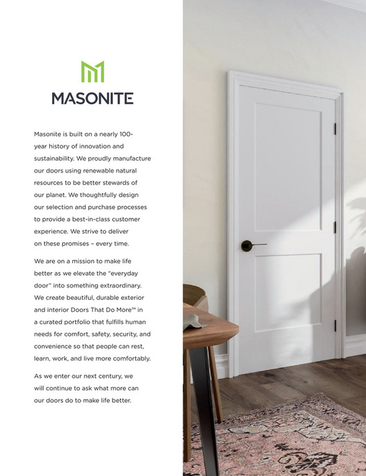 Masonite International - FMD Masoite Interior Selection Guide - Page 2-3
