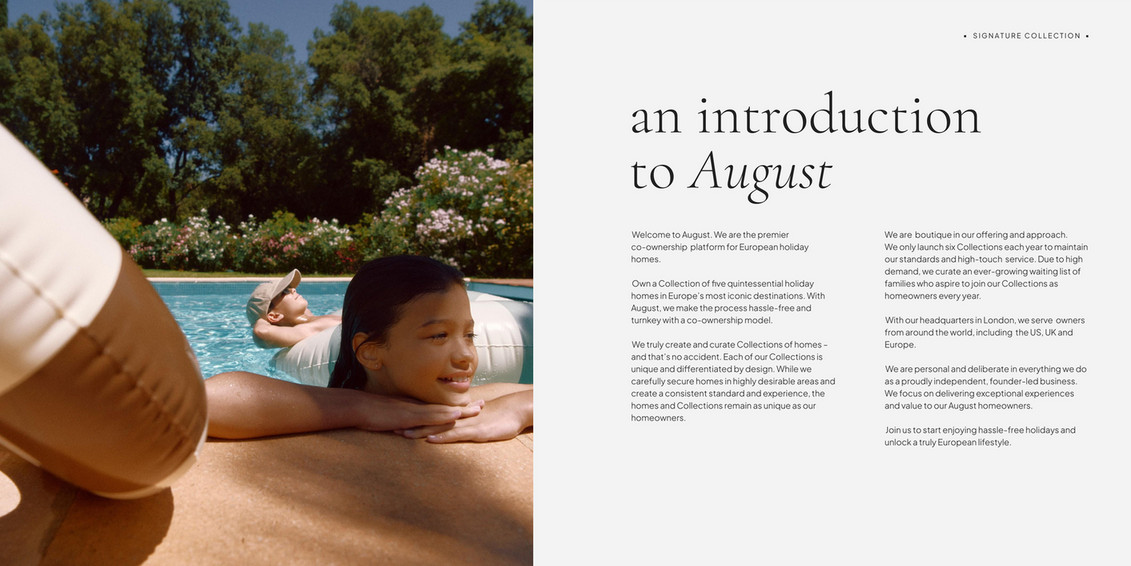 August | Signature Collection Brochure - Page 2