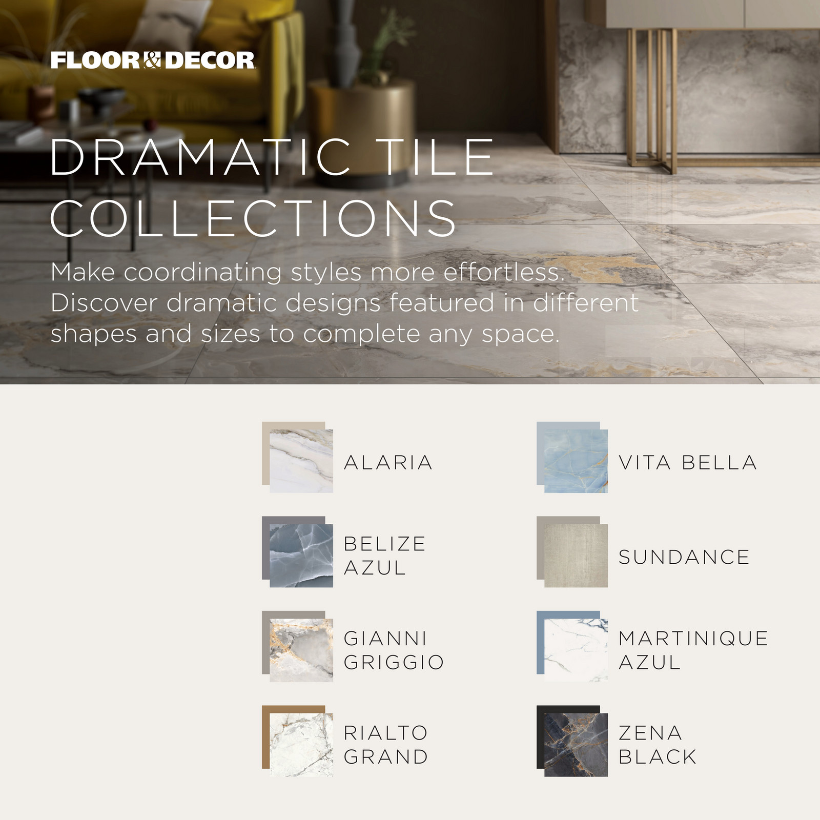 Inspiration Catalogs - Dramatic Tile Collections Lookbook 2023 - Page 1