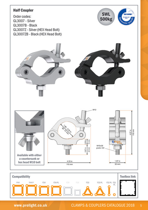 Prolight Concepts Group Ltd - Global Truss - Clamps & Couplers ... Prolight Concepts Group Ltd - Global Truss - Clamps & Couplers ...