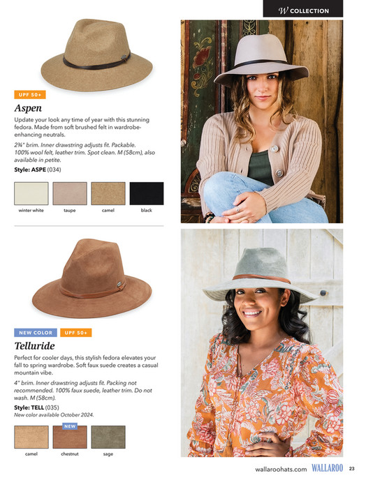 Wallaroo Hat Company 2025 Catalog - Page 22-23