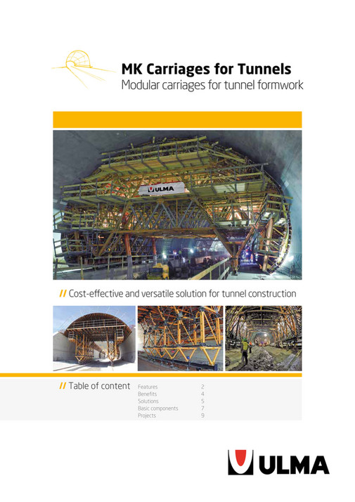 ULMA Construction - MK Formwork Carriages for Tunnels - Page 1 ...