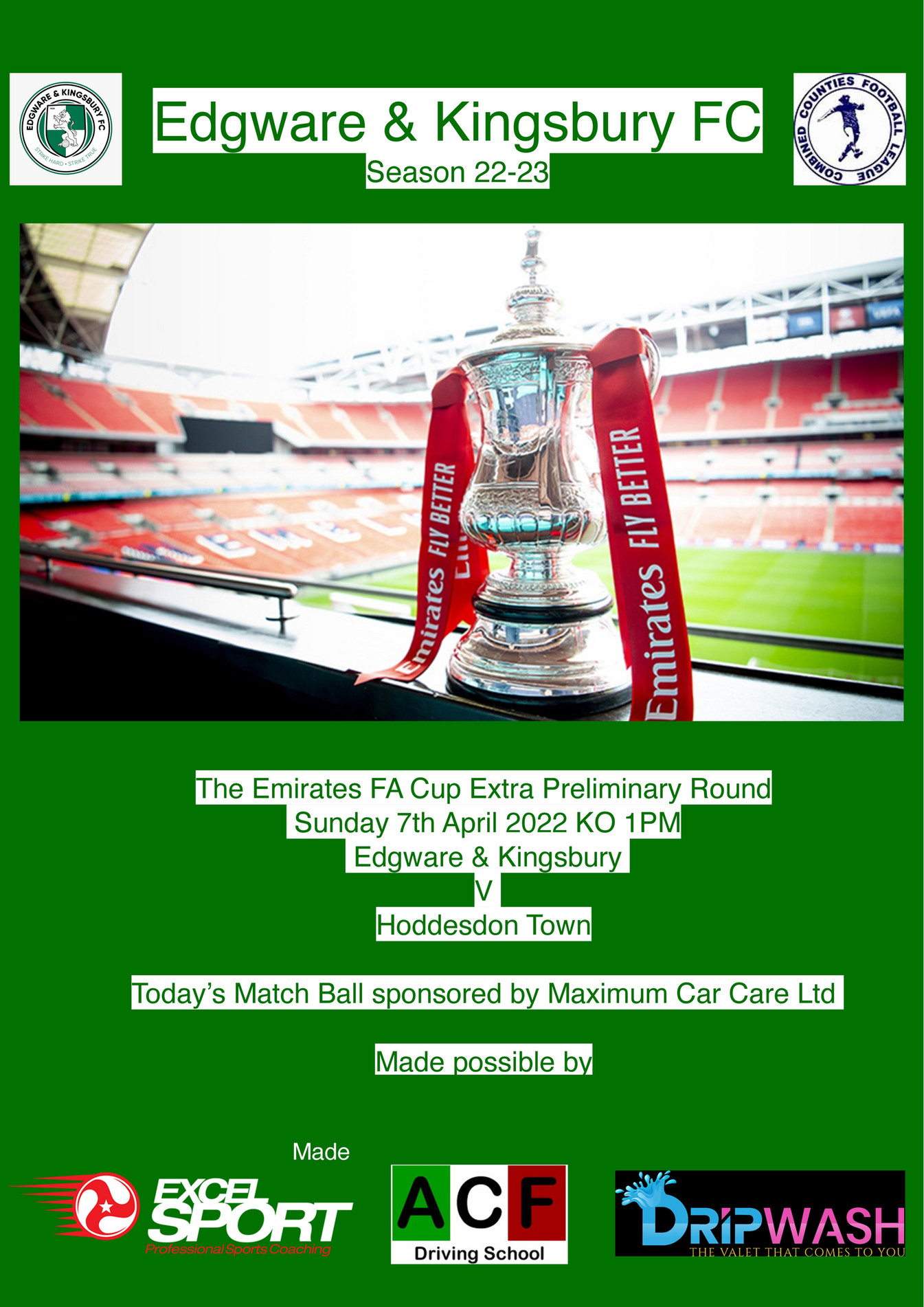 Edgware Town FC - ETFC Prog_Hoddesdon Town - Page 2-3