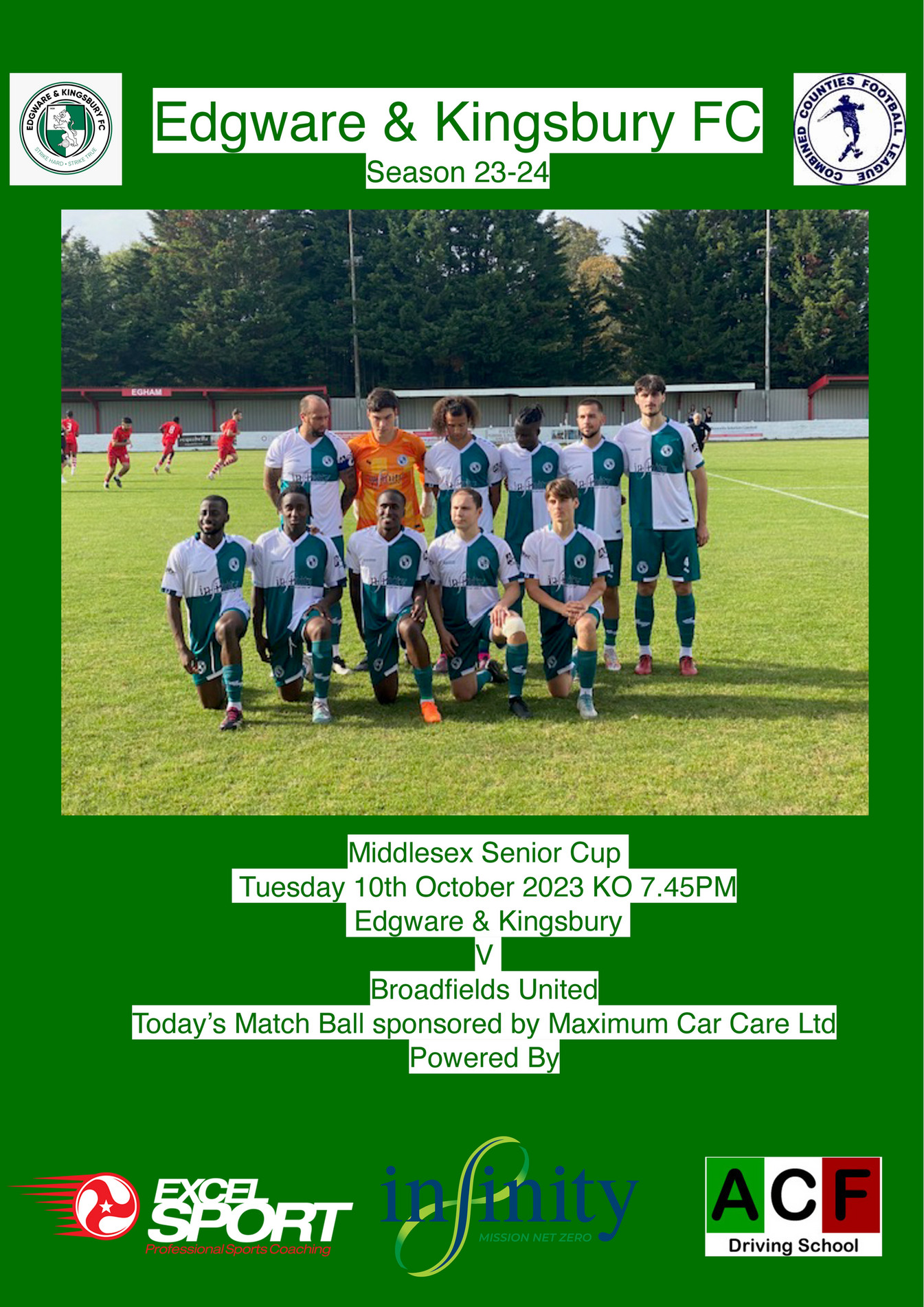 Edgware Town FC - ETFC Prog_Broadfields United - Page 1