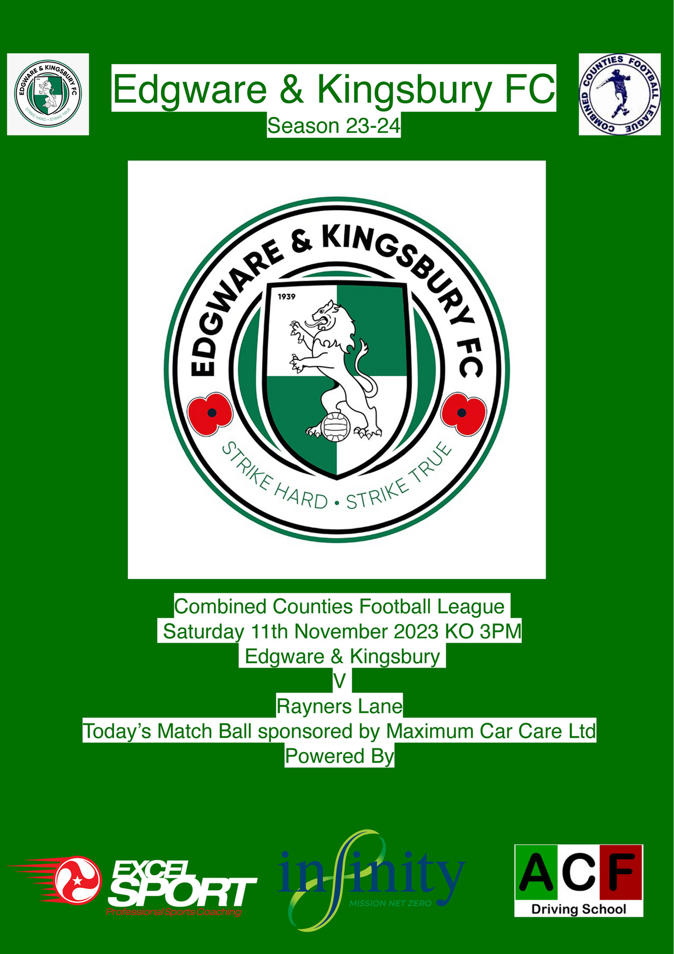 Edgware Town FC - ETFC Prog_Rayners Lane - Page 1