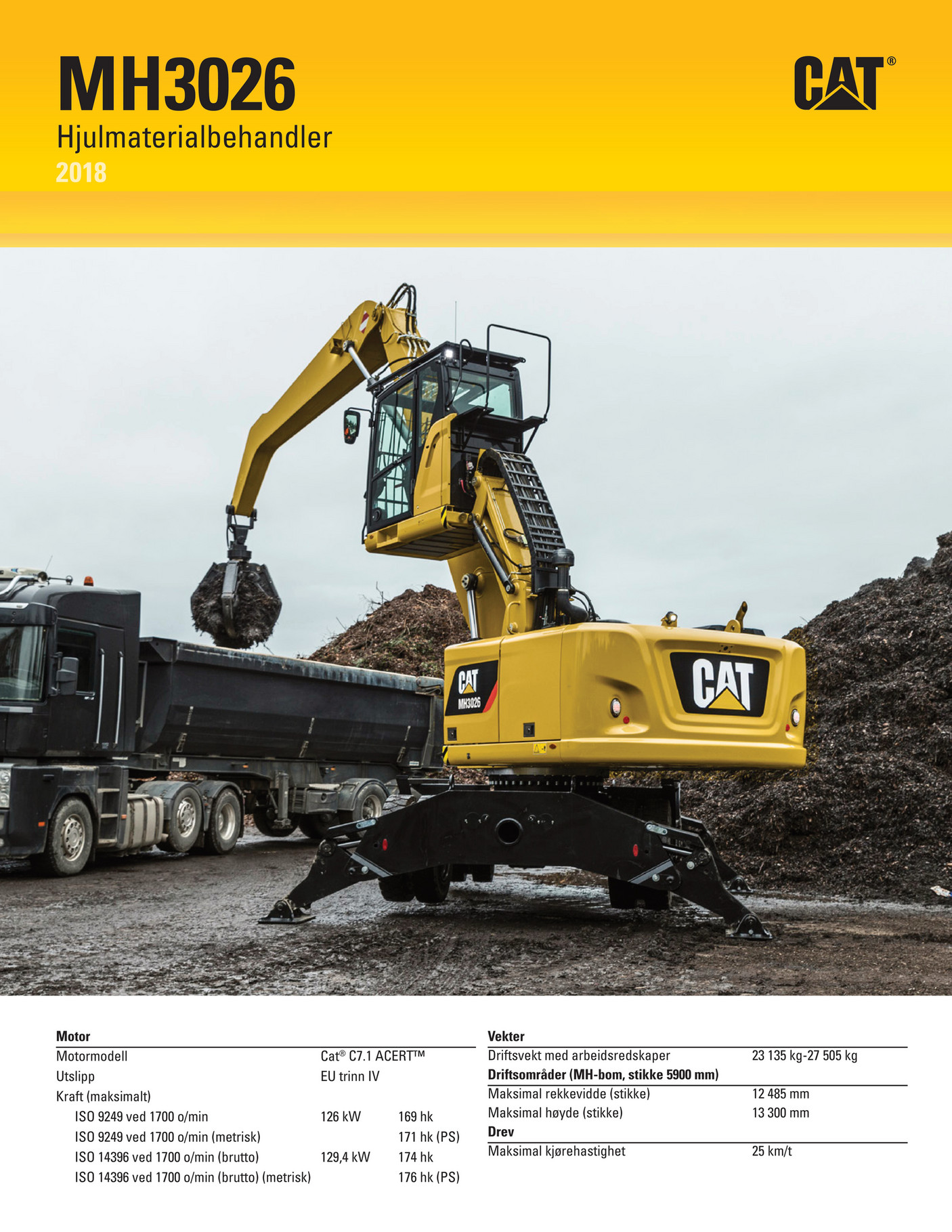 Caterpillar MH3026 materialhåndterer - Side 1