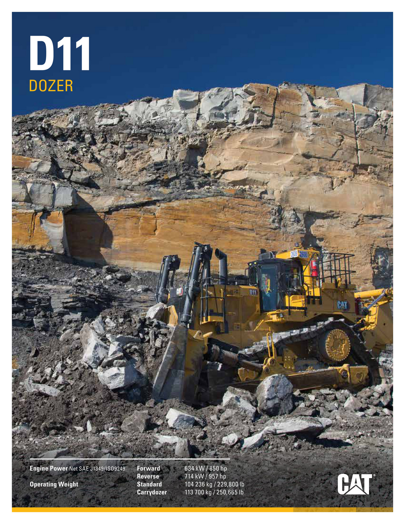 Cat D11 bulldoser - Side 1