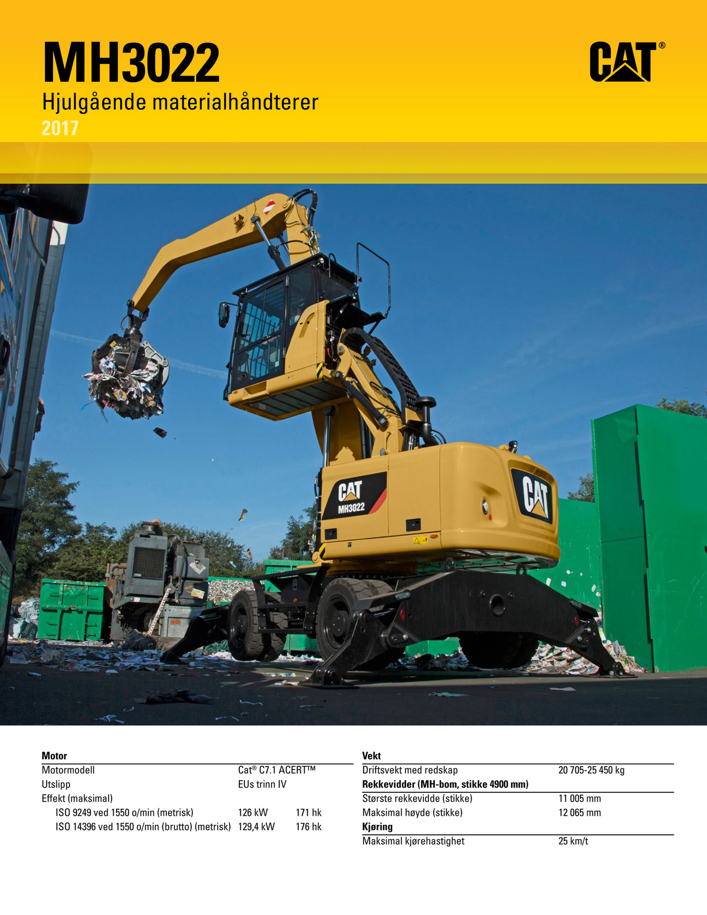 pon-cat - ANHQ7901-00 2017 MH3022 Wheel Material Handler - Large Specalog Europe - Side 1