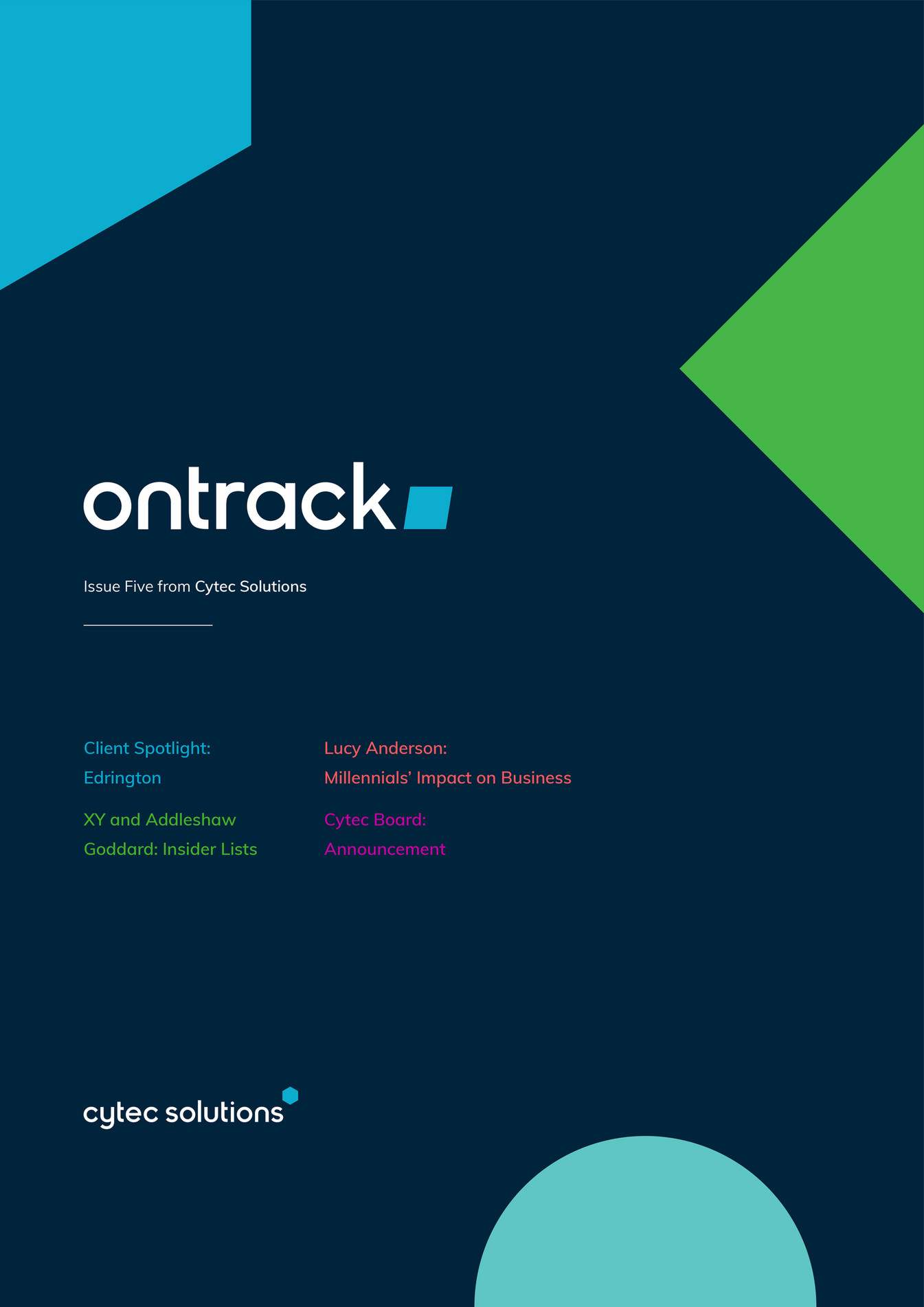 Cytec Solutions — on/track — Issue Five — Newsletter — Cytec Solutions ...