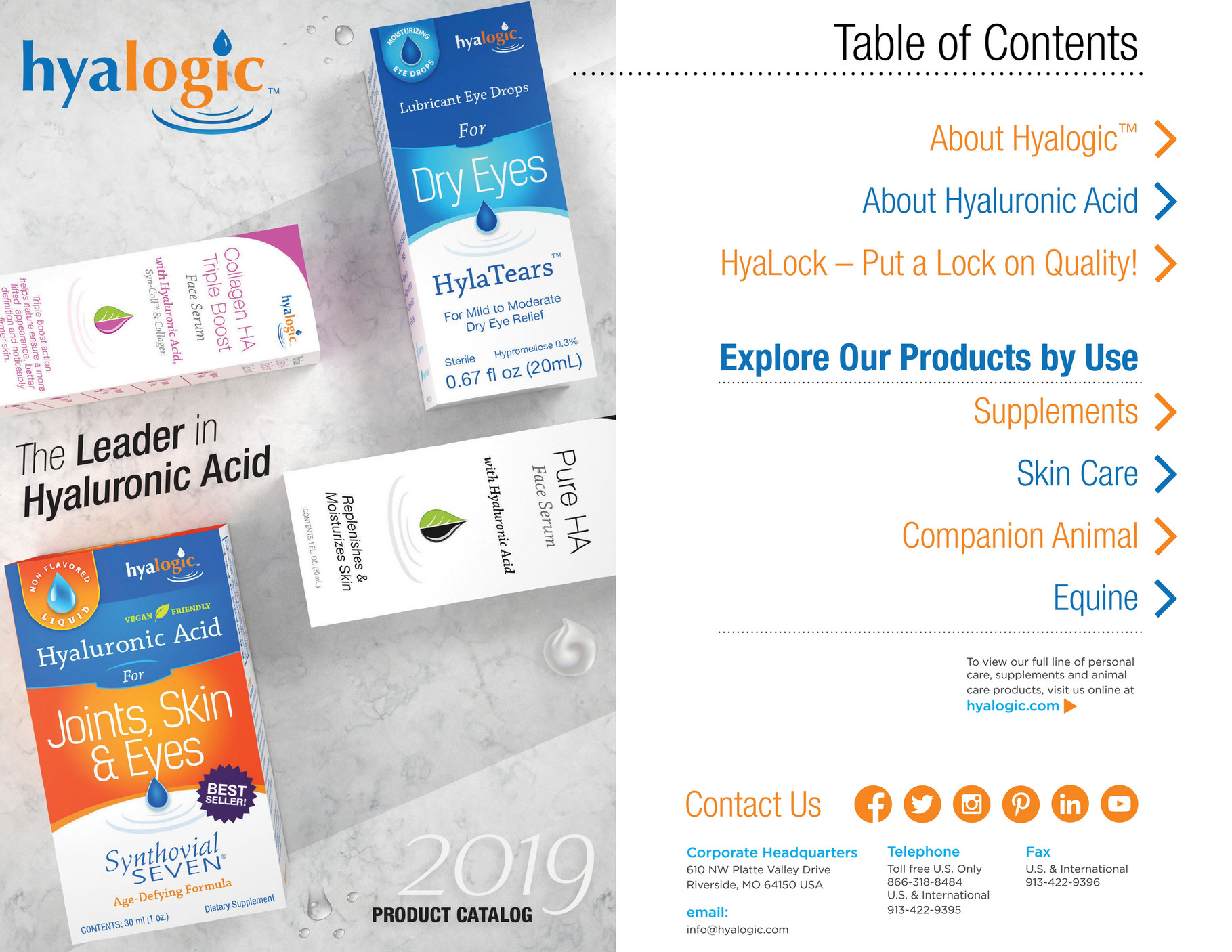 HYALOGIC - Hyalogic Catalog 2019 - Page 1