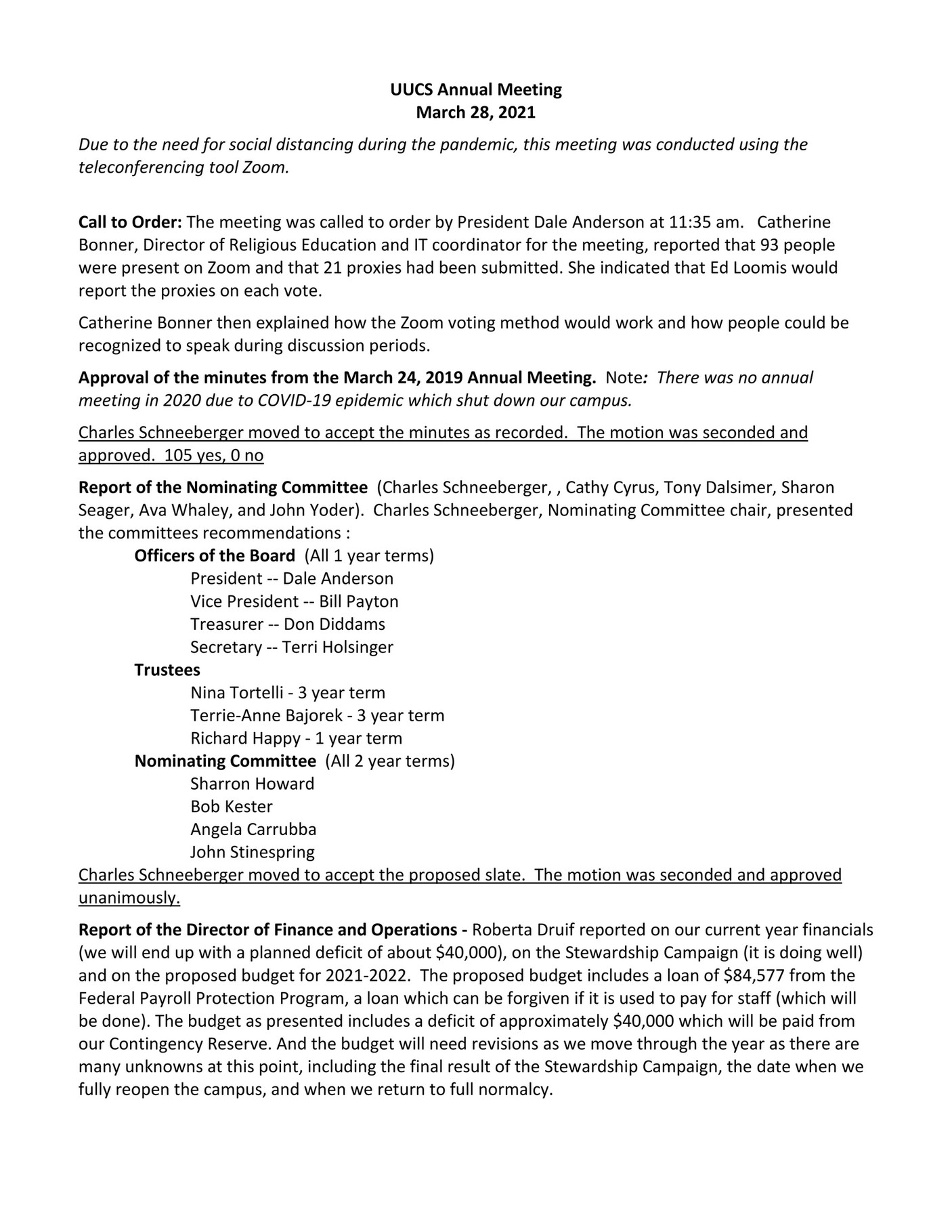 Unitarian Universalist Church of Sarasota Florida - 2021.3-28 UUCS ...