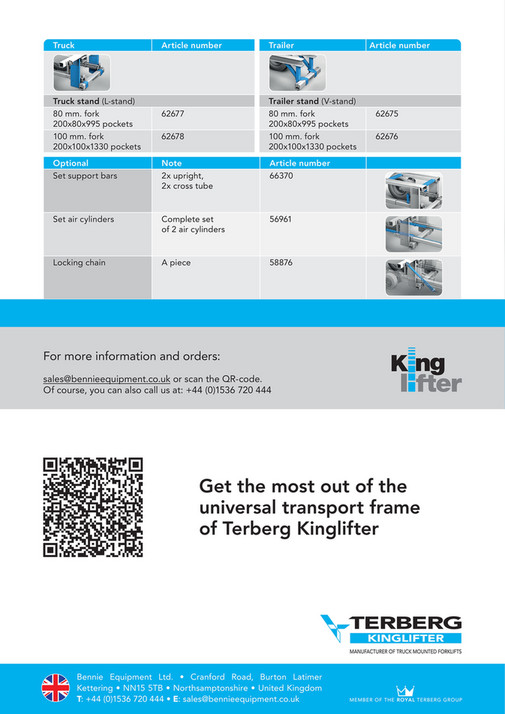 Royal Terberg Group - Universal Transport Frame Terberg-Kinglifter - EN ...