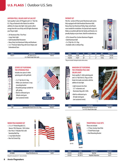 My publications - Apollo Flags 2022 Catalog - Page 8-9