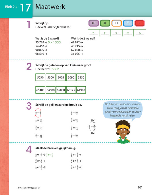 Basisonderwijs Leerboeken - Getal & Ruimte Junior Groep 7 Leerboek blok ...