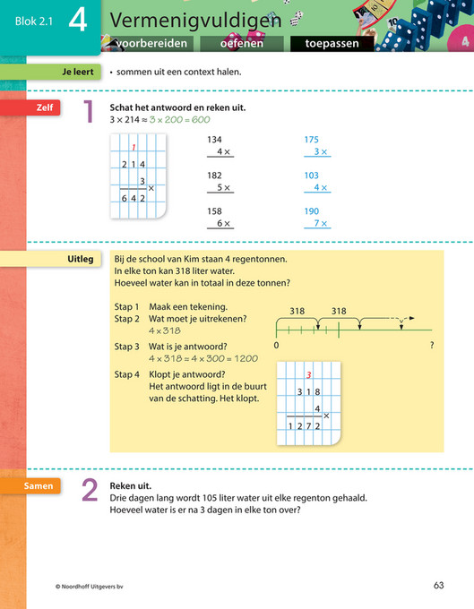 Basisonderwijs Leerboeken - Getal & Ruimte Junior Groep 6 Leerboek blok ...