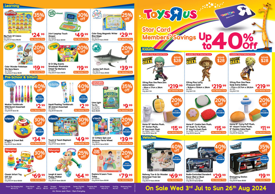 Toys"R"Us (Asia) Limited - Toys"R"Us Singapore - Star Card Member's ...