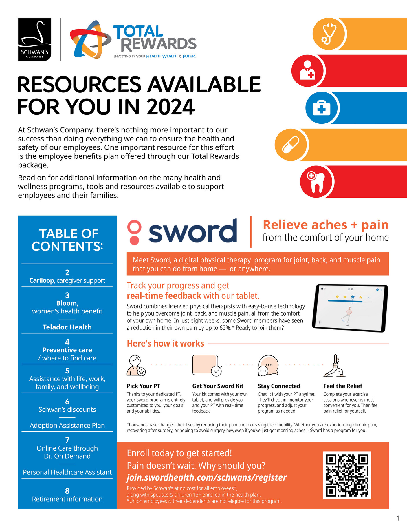 Schwan’s Shared Services - 2024 Benefits Newsletter - Page 1