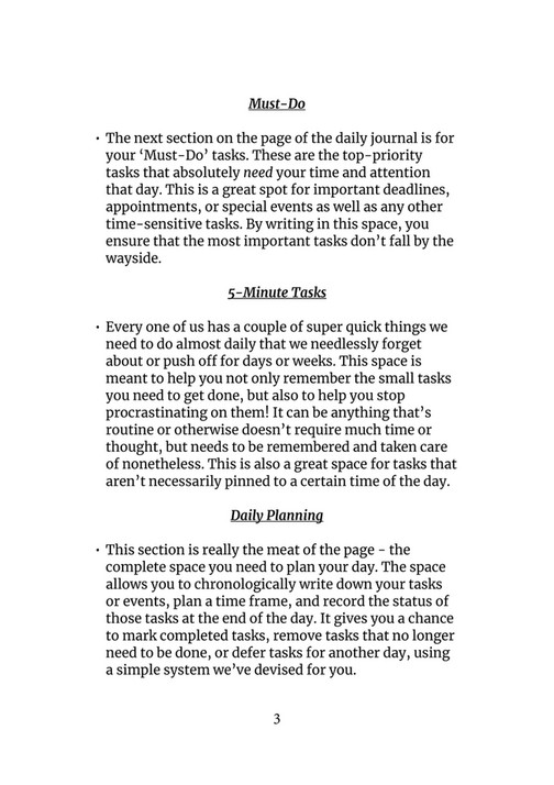 Habit Nest Journal Previews - Daily Planner Abridged - PDF - Page 4-5