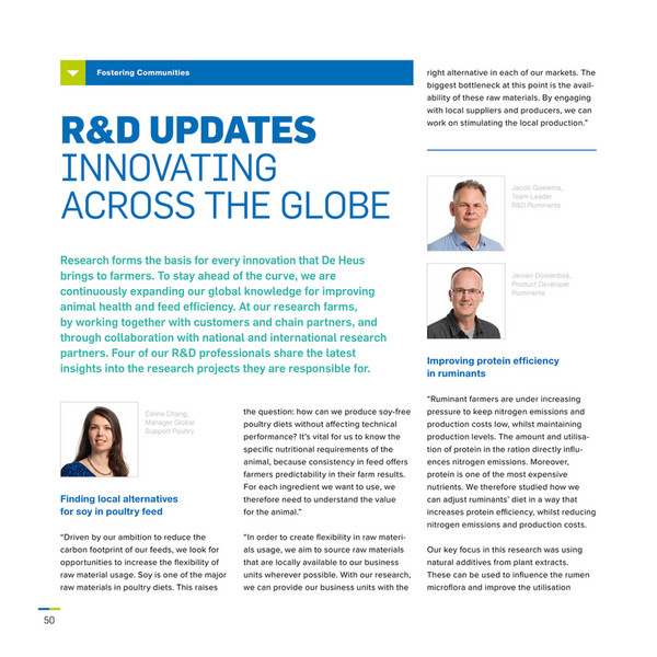 De Heus - GL 2022 - FEED. Responsible Feeding Magazine - Page 50-51