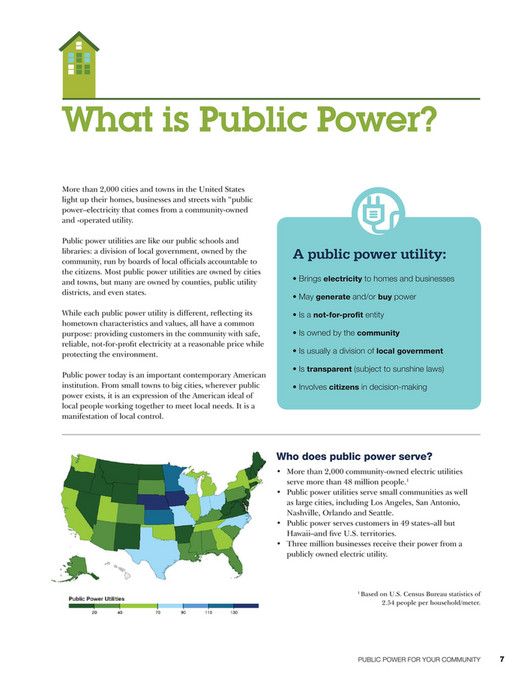 Michigan Municipal Electric Association - What is Public Power? - Page 1