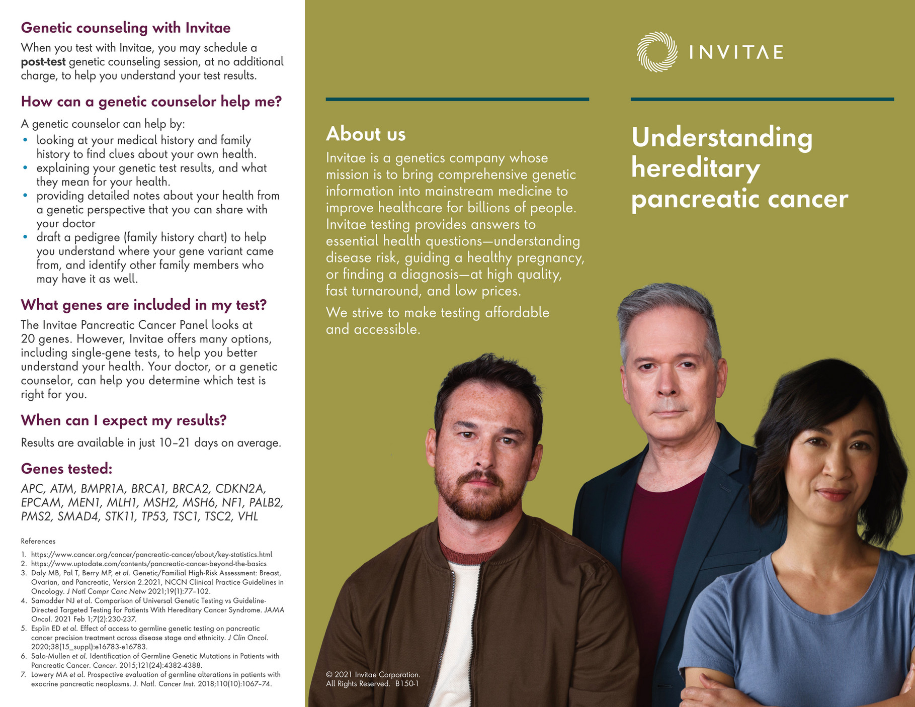 Invitae - B150_Pancreatic_Cancer_Trifold - Page 1