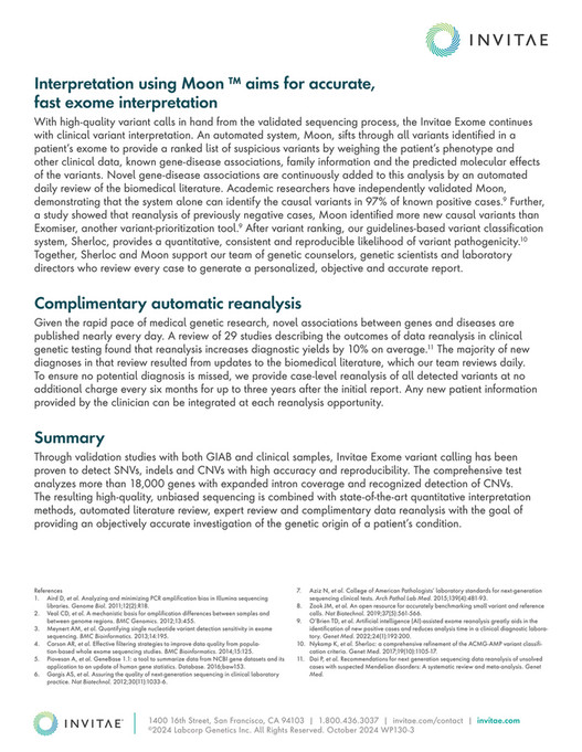Invitae - WP130 Modernized Exome White Paper - Page 3