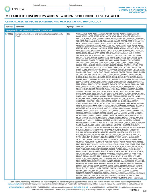 Invitae - TRF918 Invitae_Pediatrics_Metabolic_Nephrology_Requisition ...