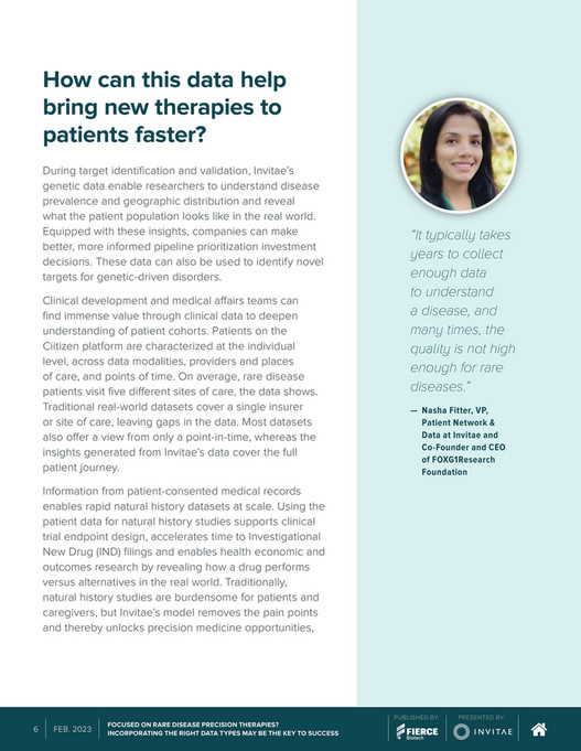 Invitae - Whitepaper Invitae Solutions for Rare Disease - Page 6
