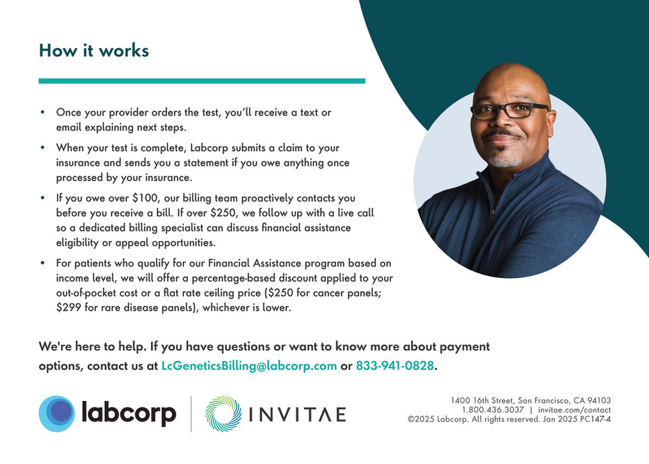 Invitae - PC147 Invitae Billing Postcard - Page 2