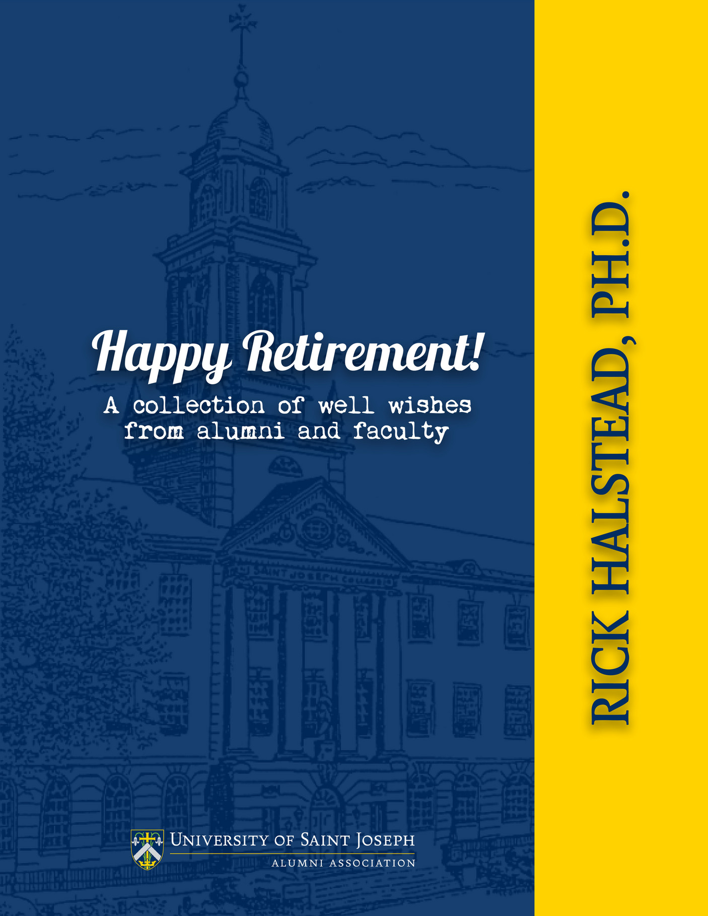 University of Saint Joseph - Rick Halstead Keepsake Book - Page 1