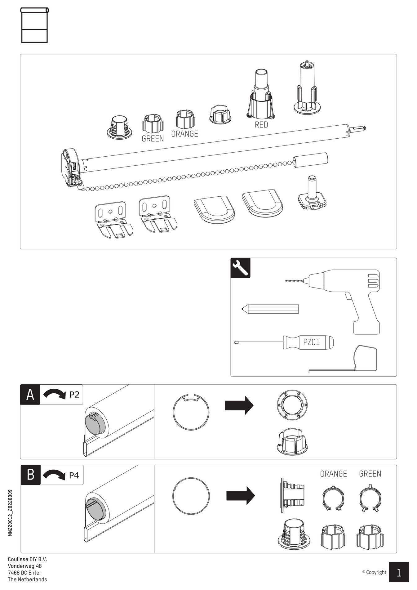 Motionblinds Installation Guide CMD 02 P Retrofit Page 1