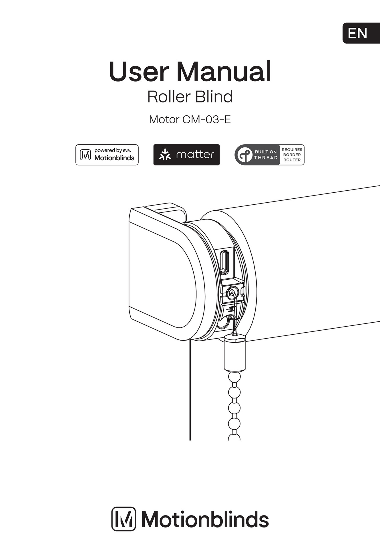 Motionblinds - Motion User manual CM-03-E-Matter - Page 1