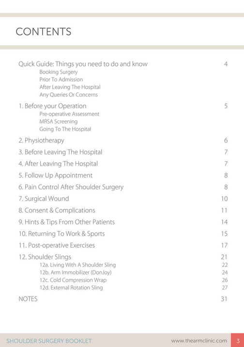 Shoulderdoc - Shoulder Surgery Book The Arm Clinic - Page 2-3
