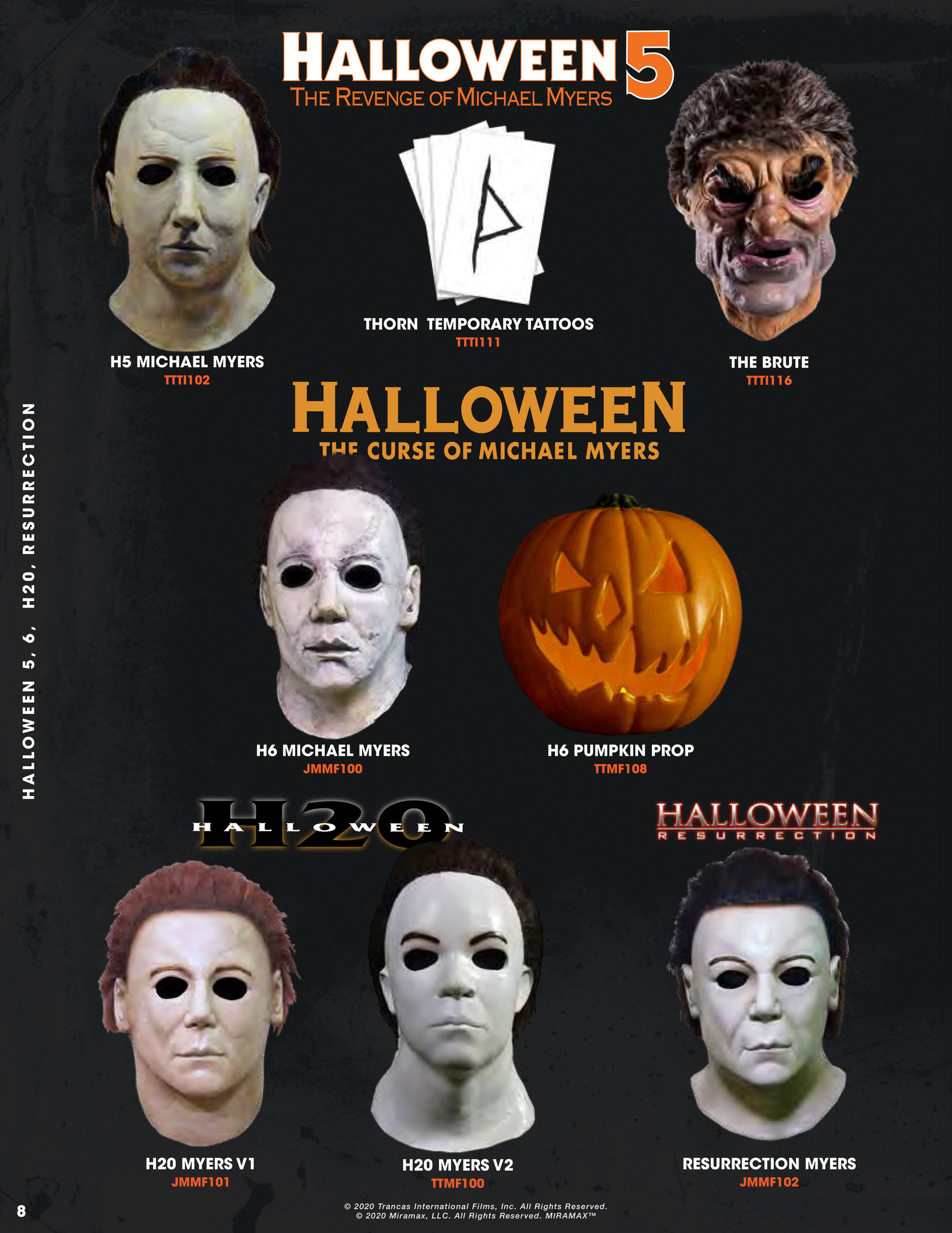 Halloween H20 Mask Trick Or Treat Studios