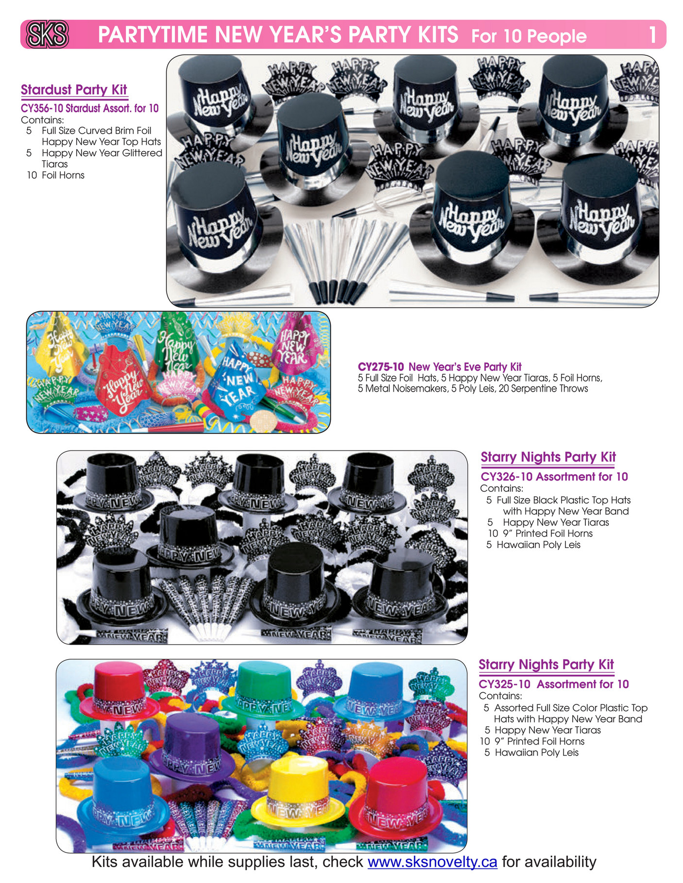 SKS Novelty Co. - 2022 SKS Partytime - Page 1