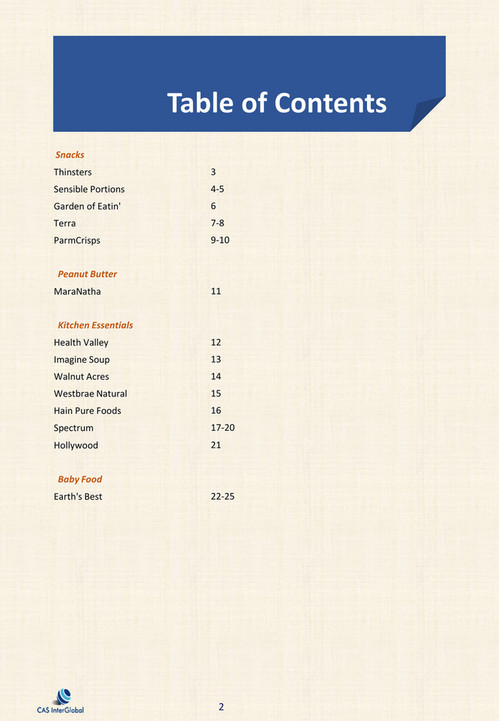 CAS InterGlobal - 2023 Hain Celestial - Food Section Catalog - Page 2-3 - Created with Publitas.com