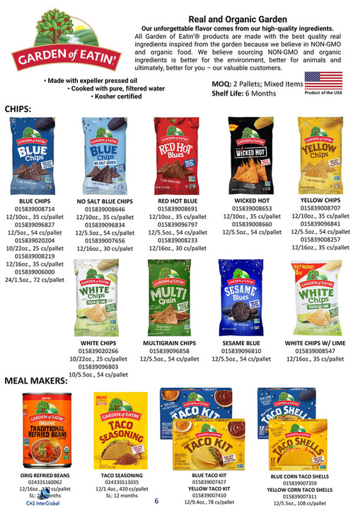 CAS InterGlobal - 2023 Hain Celestial - Food Section Catalog - Page 6-7 - Created with Publitas.com