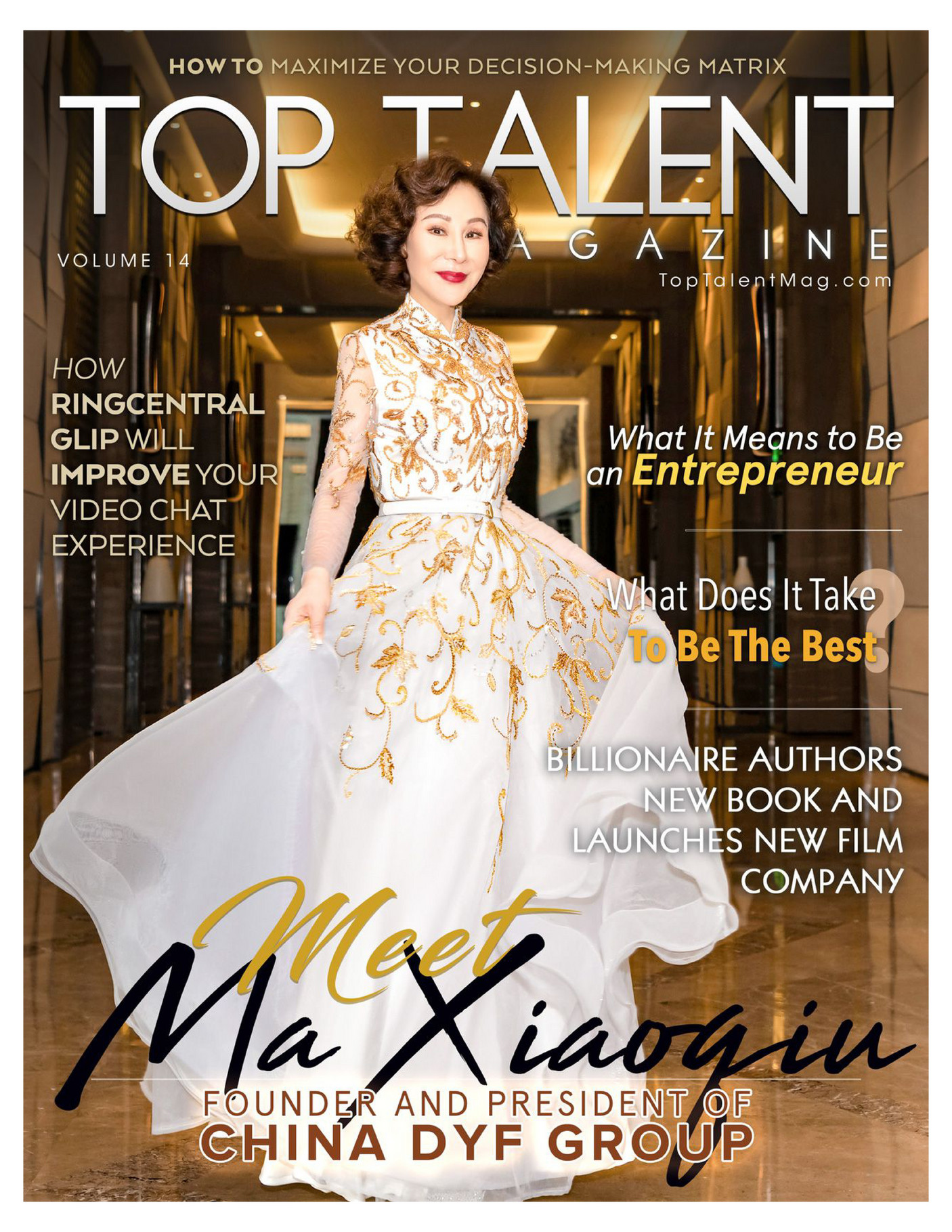 Top Talent Magazine Featuring Madam Ma Xiaoqui - Page 1