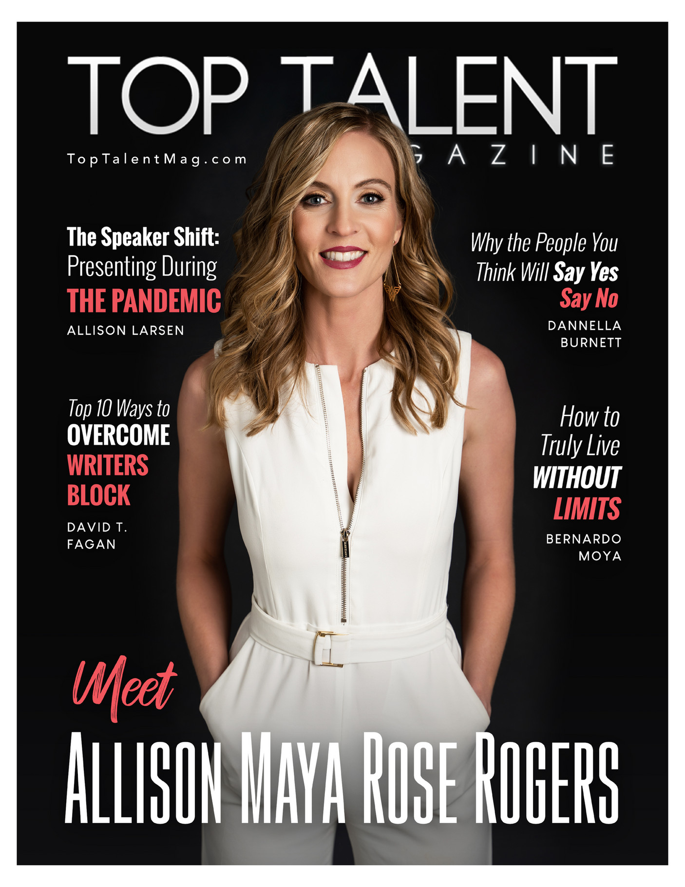 Top Talent Magazine Featuring Allison Maya Rose Rogers - Page 1