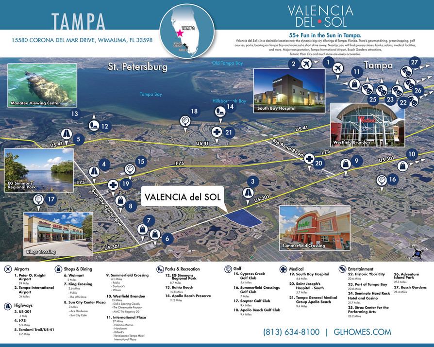 GL Homes - Valencia Del Sol Area Map - Page 1