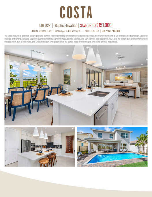 GL Homes - GL Homes at Arden Models For Sale Brochure - Page 2-3