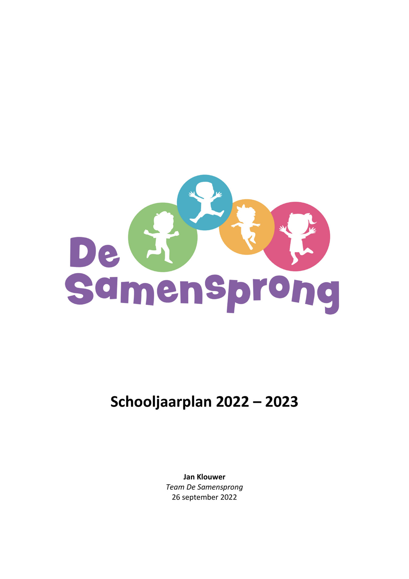 SKO Volendam - Jaarplan-De Samensprong-22-23 - Page 1