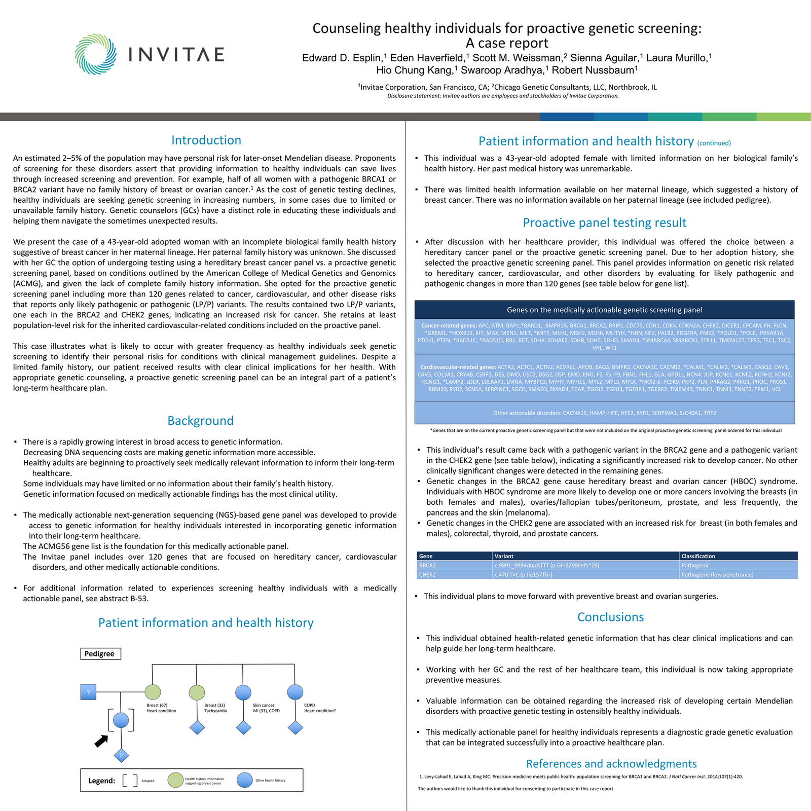 Invitae - Invitae_NSGC2017_Esplin - Page 1