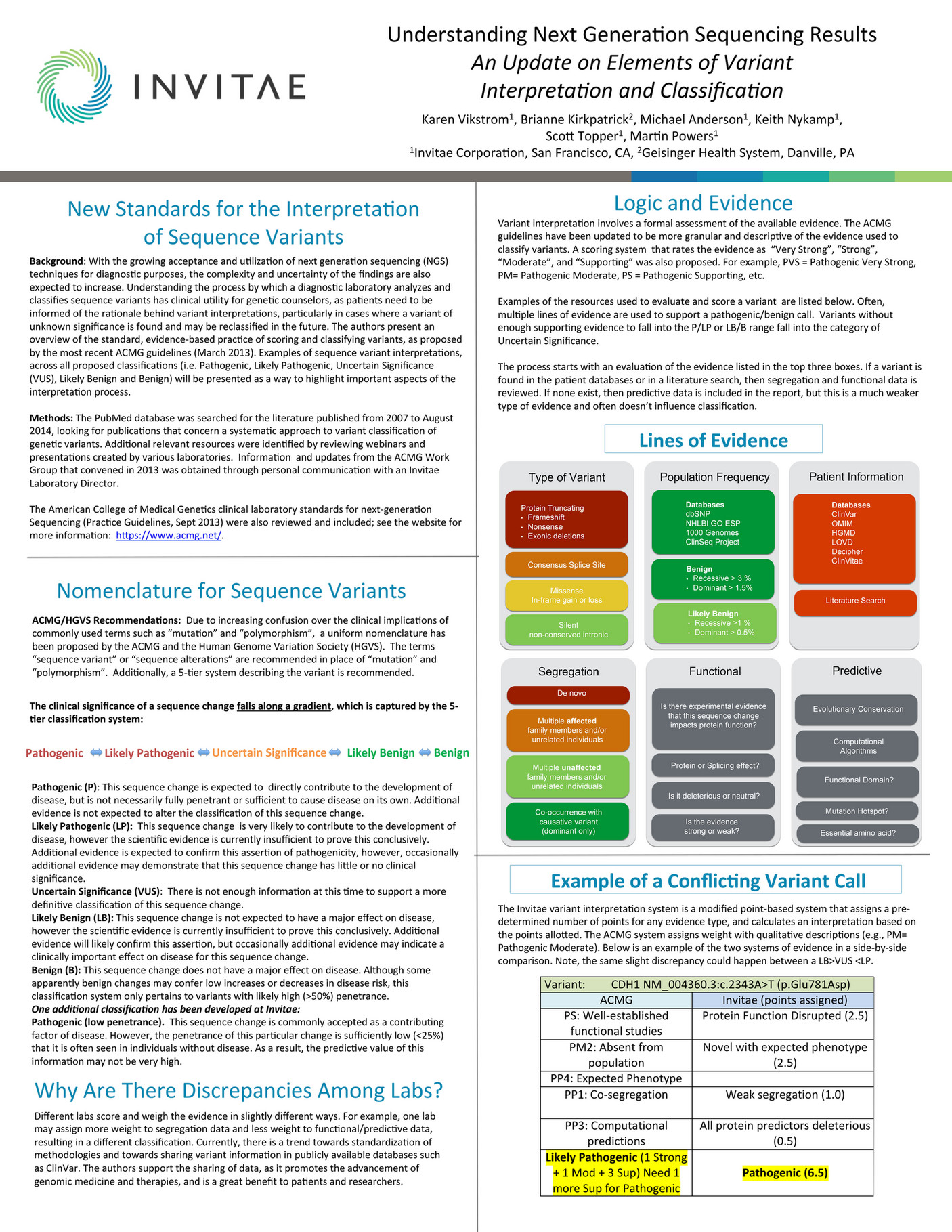 Invitae - Invitae_NSGC2014_Vikstrom2 - Page 1