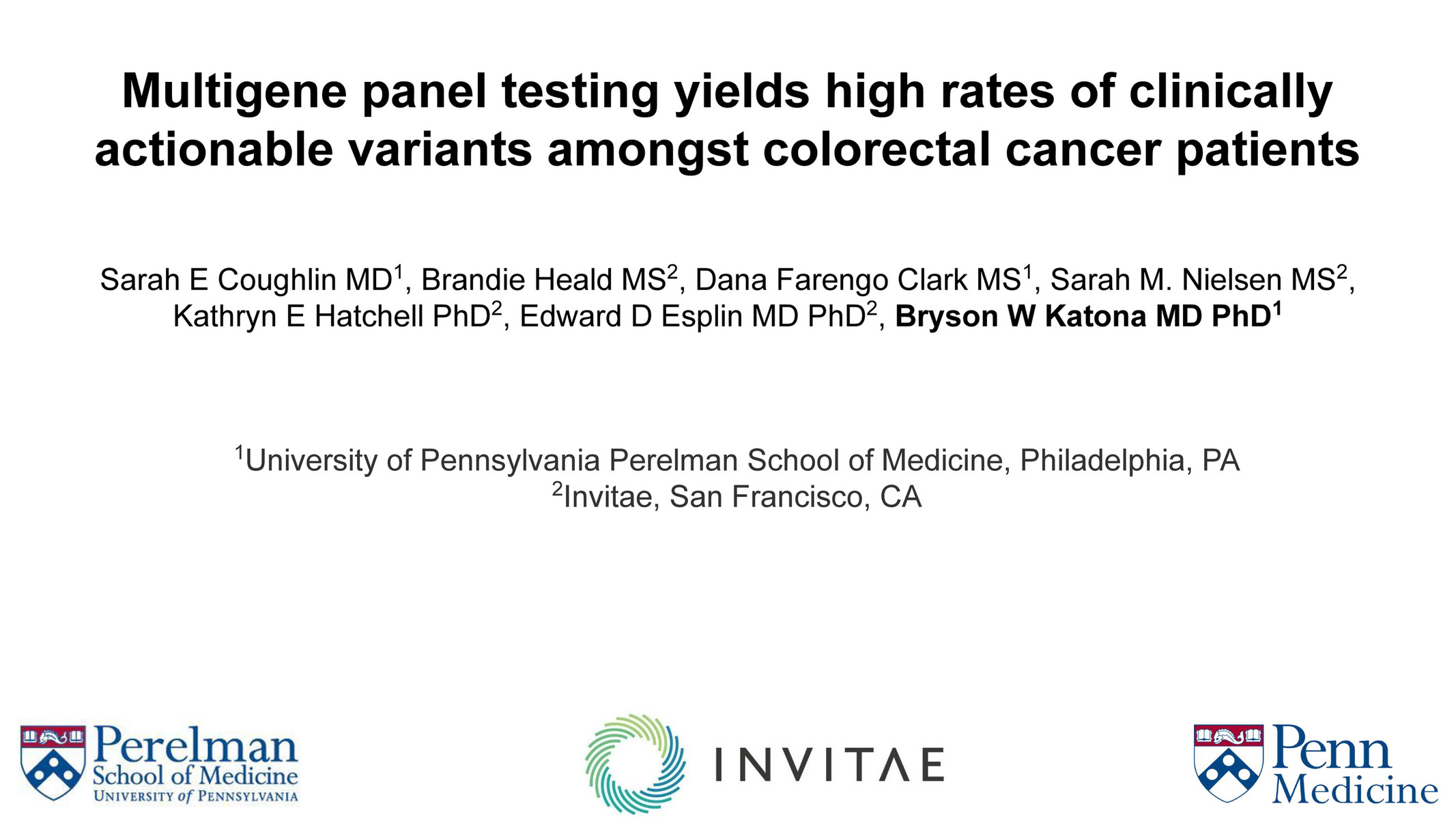 Invitae - 2022_CGA-IGC_Multigene panel testing yields high rates of ... Invitae - 2022_CGA-IGC_Multigene panel testing yields high rates of ...
