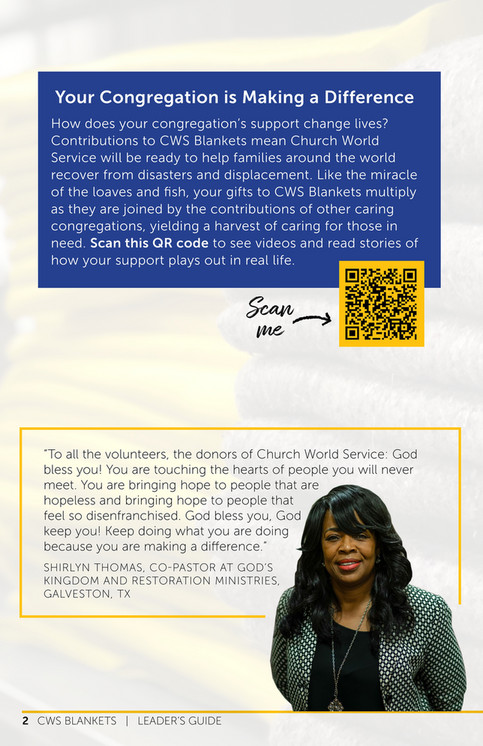 Church World Service - CWS Blanket Leaders Guide - Page 2-3